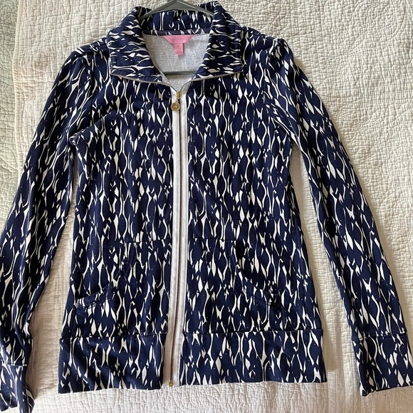 Lilly Pulitzer | Tops | Lilly Pulitzer Leona Zip Up Jacket | Poshmark